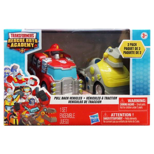 ■ TRANSFORMERS PULL BACK CAR 2PACKトランスフォーマー プルバックカー 2台セット　（ヒートウェイブ×グリムロック）■トランスフォーマー、レスキューボッツアカデミーのキャラクターミニカー2台セットです。引っ張...