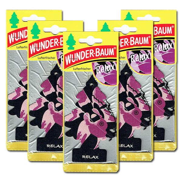 ■ WUNDER-BAUM AirFreshener (RELAX) 5枚セット ■日本では入手困難なオシャレな芳香剤エアフレッシュナーの定番、Little Trees のヨーロッパ版【 WUNDER-BAUM 】香りの持続力が特徴で、最初...