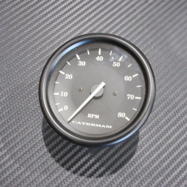CATERHAM 純正タコメーター 8000rpm 1998-2000年 S3TACHO METER GAUGE. 0-8000rpm S3品番：71227サイズ（ｍｍ）外径80メーターリング外径90基盤色ブラック、メーターリング色 ブラッ...
