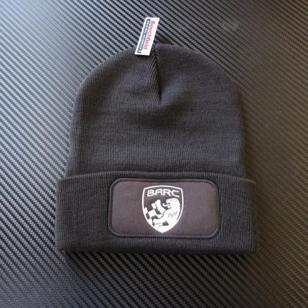 BARC BEANIEサイズ：フリー200*230(mm)カラー：ダークグレーフロント白刺繍REG-BA26