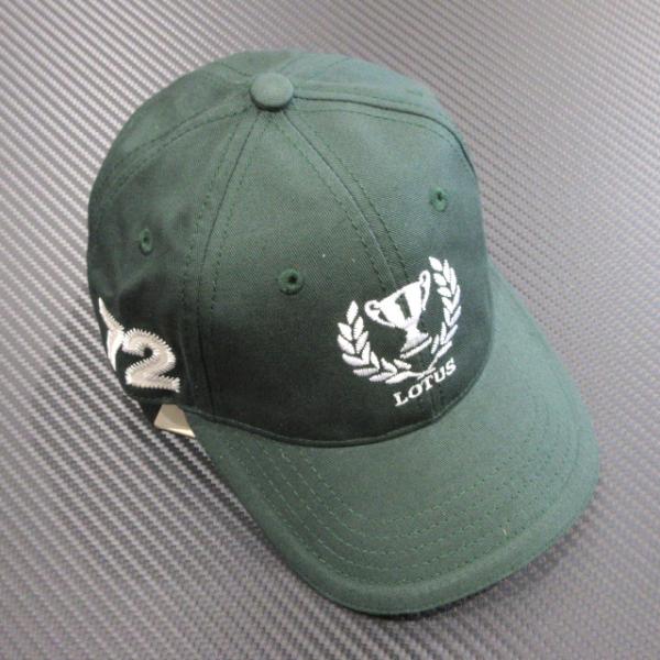キャップ ロータス 72 ワールドチャンピオン ダークグリーン キッズ用1972年、エマーソン・フィッティバルディーがワールドチャンピオンに輝いた時のマシンがLOTUS 72 F1。これを記念したキャップです。サイズ：子供用フリーサイズ※後...