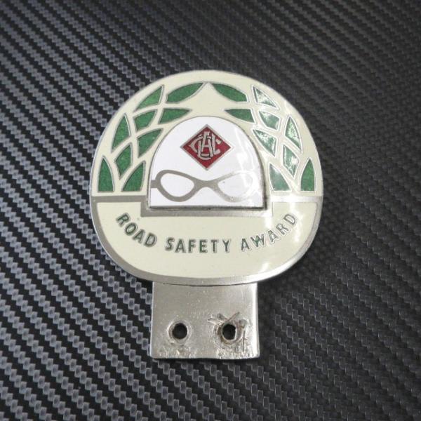 ロード セーフティ アワード カーバッジROAD SAFETY AWARD CAR BADGE英国ヴィンテージのカーバッジ裏の刻印：1959,PRESENTED BY SHELL-MEX AND B.PLTD.サイズ（mm）：120*90*...
