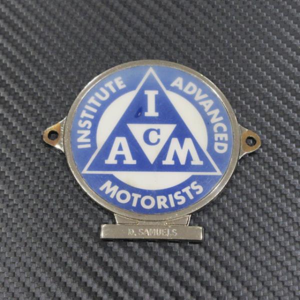 インスティテュート オブ アドバンスド モータリスト コマーシャルドライバー カーバッジINSTITUTE of ADVANCED MOTORISTS COMMERCIAL DRIVER カーバッジサイズ(mm)：83*94*3※経年により...