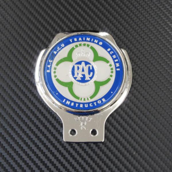 R.A.C A-C.U ／ THE ROYAL AUTOMOBILE CLUB ／ AUTO CYCLE UNION カーバッジ Rnamel製RACのビンテージカーバッジレナメル製サイズ(mm)：110*93*5※経年中古につき傷や汚れ等...