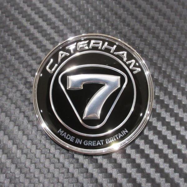 CATERHAM ケータハム 純正 CATERHAM 7 MADE IN GREAT BRITAIN ノーズバッジ ブラック &amp; シルバーNOSE BADGE. 「Caterham 7 Made In Great Britain」....