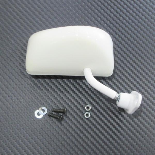 SPA フォーミュラー サイドミラー ホワイト コンベックス品番：RH/CWR,LH/CWLカラー：ホワイト鏡面：コンベックス鏡面サイズ（mm）：51*112取付付属品：ボルト、ワッシャー、ナット各２2点固定穴あり※表示は1個の価格です※1...