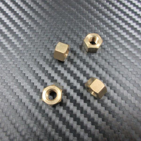 エキゾーストマニホールド真鍮ナット 1/4 UNFBrass nut 1/4 UNFCOSWORTH BDA/BDGCATERHAM BDRサイズ（ｍｍ）二面幅：11.0対角距離：12.3ナット高さ：7.0※1個の価格です