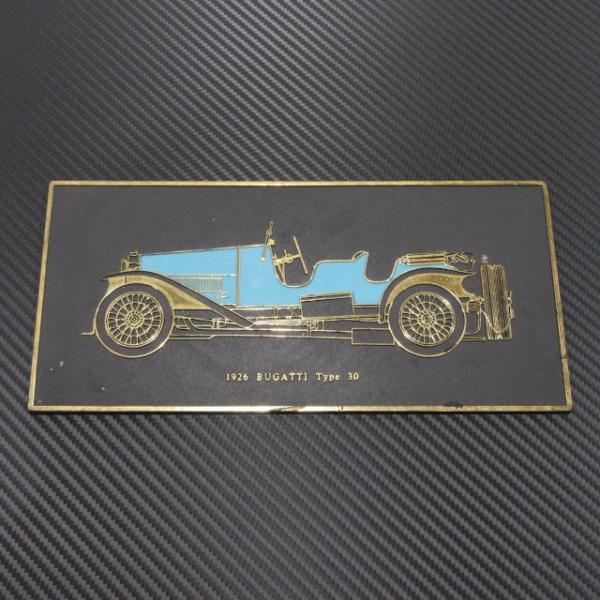 英国製 ブガッティ 1926 Type30 プラーク プレート 壁掛け1926 BUGATTI Type30 WALL PLAQUE PLATE英国FRANK DOWN LTD社製の壁掛けですプラスチック製サイズ（mm）：135*288*4...