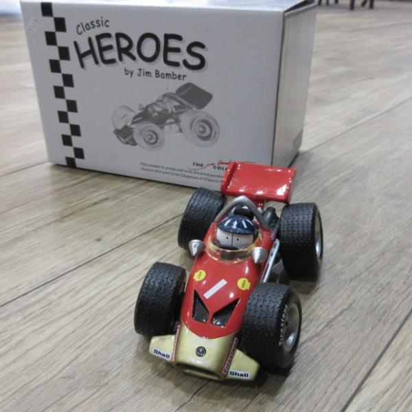 ジムバンバー LOTUS B49お部屋のインテリアや、プレゼントにどうぞ。車体全体：約150mm幅：約95mm高さ：約60mmシリアルナンバー：414/600This Tribute to 'Mr Monaco'was Produced w...