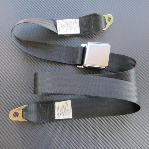 汎用 2点式 シートベルト ショート ブラック ヴィンテージスタイルSEAT BELT 2-POINT SHORT.BLACK VINTAGE品番：222-234サイズ（ｍｍ）：ベルト最大長さ145*48