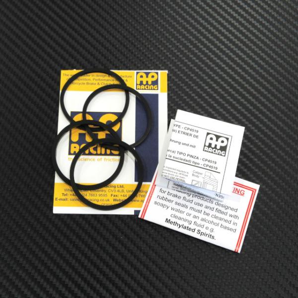 ELISE、EXIGE用の純正装着AP2ポットキャリパー用のシールキットです片側分ですので1台で2個必要です品番：LOTJR00019※ネコポス対応商品