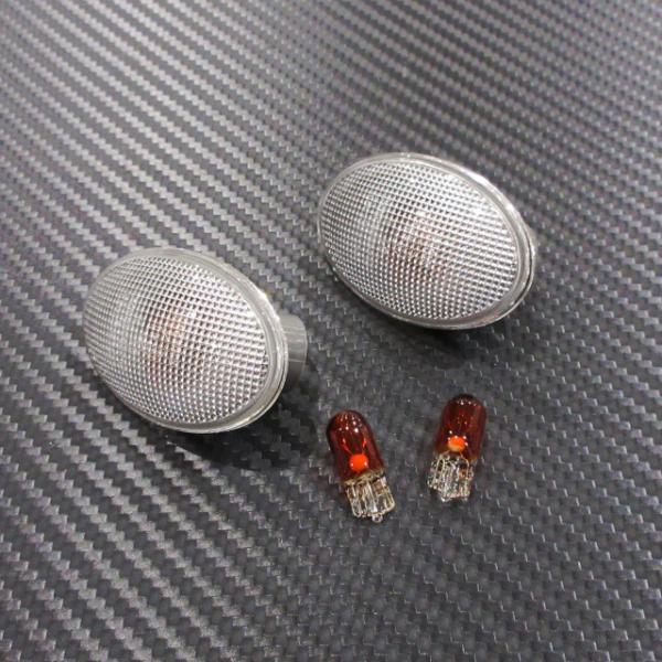 サイドリピーター ランプ Assy レンズ クリア アンバー球付き ／ LOTUS ELISE S1-2 Rover-KクリアタイプのサイドマーカーAssyにアンバーのウエッジ球がセットになっています車両1台分のセットです車種：ELISE ...