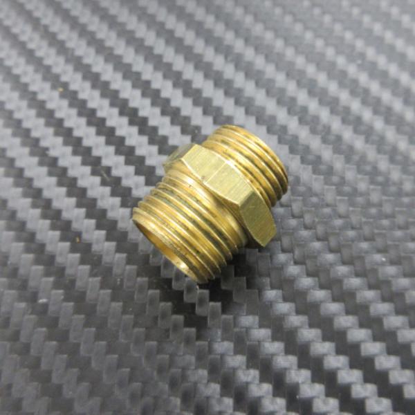 水温計ゲージアダプター 5/8UNF×3/8BSP Adaptor 5/8 UNF(MALE)×3/8BSP(MALE)For Mechanical Water Tempe070.043