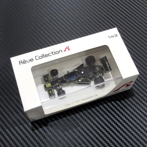 Reve Lotus 77 1975 Presentation Car 1/43 ミニカーメーカー：Reve車名：Lotus 77 1975 Presentation Car品番：R70041スケール：1/43クリアーケース入りJPSのステ...