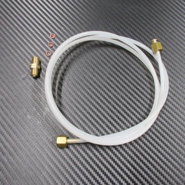 オイルプレッシャーホース、ゲージ アダプター セット／CLASSIC MINIAdaptor flat,male -male oil pressure gaugesナイロン製ホースのオイルプレッシャーホースオイルプレッシャーユニオンはフラッ...