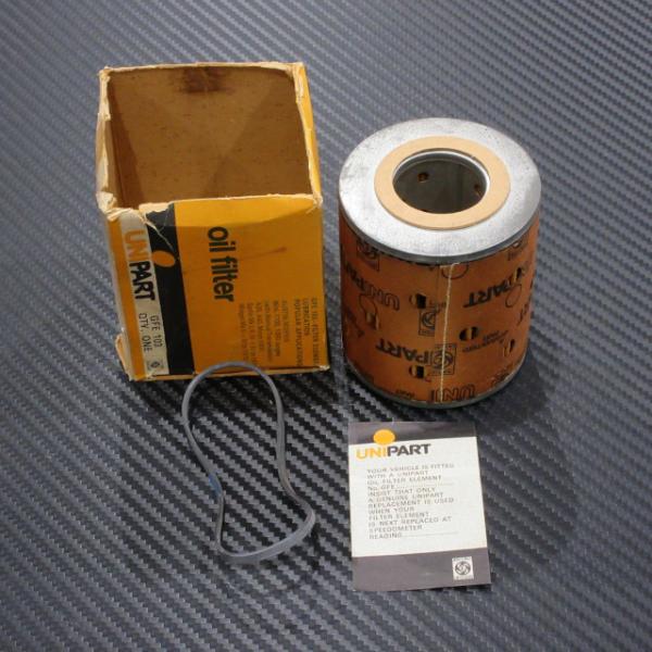 New Old Stock UNIPART Oil Filter GFE103 オイルフィルターGFE103デットストック品です本体に若干の汚れがありますパッケージに傷みがあります上記をご理解の上、お買い求めくださいご使用はお客様の判断にて...