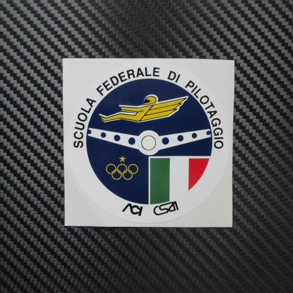 SCUOLA FEDERALE DI PILOTAGGIO ステッカー 外貼り用サイズ（mm）：直径97※ネコポス対応商品