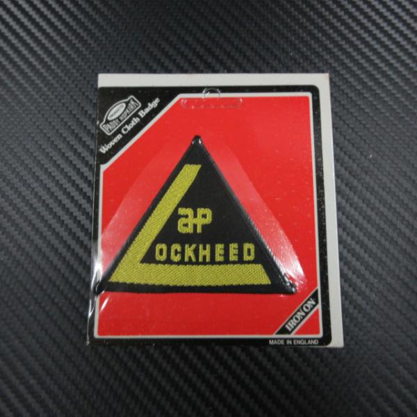 NEW OLD STOCKap ロッキード クロスバッジap LOCKHEED CLOTH BADGEカラー：ブラック/イエローサイズ（mm）：79*98アイロンのり付きPRODUCTS PADDY HOPKIRKwoven Cloth B...