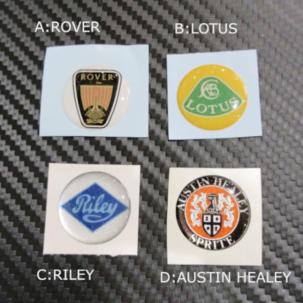 3D樹脂ステッカー　丸形 Decalサイズ（ｍｍ）径：26.0厚み:約1.5ROVER/LOTUS/RILEY/AUSTIN HEALEY別売りのシフトノブ　https://store.shopping.yahoo.co.jp/ac-min...