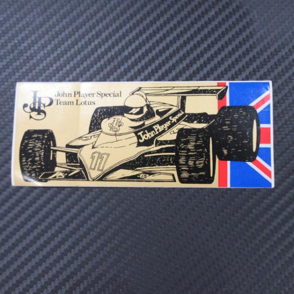 JPS Team Lotus フォーミュラカー 横長ステッカー 外貼り用 NEW OLD STOCKJohn Player Special Team Lotus Stickerサイズ（ｍｍ）タテ62*ヨコ150イラスト風絵柄の横長ステッカー...