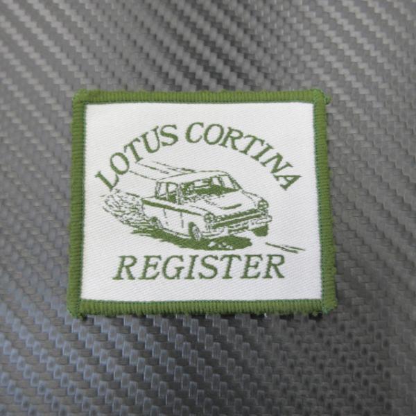コルチナ クロスバッジLOTUS CORTINA REGISTER サイズ（ｍｍ）65*75*1.5※裏面の糊なし※ネコポス対応商品T-137
