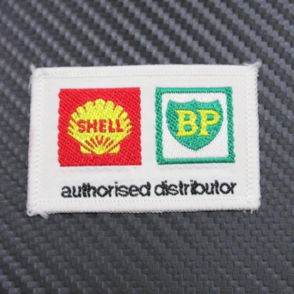 BP SHELL  authorised distributor クロスバッジ ／ アイロンのりなしBP CLOTH BADGEアイロンのりなしクロスバッジカラー：ホワイトベース レッド＆イエロー＆グリーン、縁取りホワイト全体サイズ(mm）...