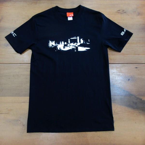 ビーエーシーモノ　プリントＴシャツBAC MONO フロントモノ　走行絵柄バックWINNERGOODWOOD FESTIVAL OF SPEEDSUPERCAR SHOOTOUT 2017BAC MONO:49.54 SECSサイズ　Ｓ肩幅...