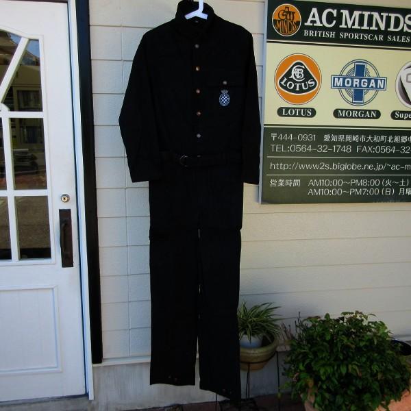 GOODWOOD ウエアーオールインワン（つなぎ）　ブラックGRRC ADULTS Overalls イギリスの自動車イベント　グッドウッドフェスティバルの公式グッズ左胸に楕円チェッカーに王冠ロゴ刺繍と左腕にＧＯＯＤＷＯＯＤの文字刺繍あり。...