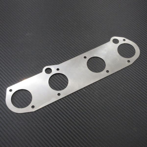 キャブレター 同調プレートLOTUSツインカム用/ELAN EUROPA SEVENDCOE純正スリーブタイプエアファンネルを使わない場合やフランジタイプのエアファンネルをご使用の場合に適合しますステンレス製厚み：1.0mm穴幅 (上部中央...