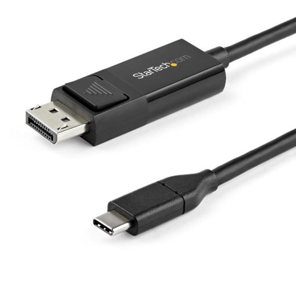 USB-C-DisplayPort 1.2ケーブル。1本のケーブルでUSB Type-C(またはThunderbolt 3)搭載デバイスをDisplayPortモニタに、またはDisplayPort搭載デバイスをUSB-Cディスプレイに接続...