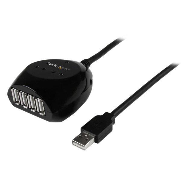 4ポートハブ付きUSB 2.0アクティブ延長ケーブル(15m)。距離上の制限と電源上の制限を克服すると同時に、最大で4台のUSB 2.0デバイスを接続します。このUSB 2.0アクティブ延長ケーブルは、5mという通常のUSBケーブルの対応距...