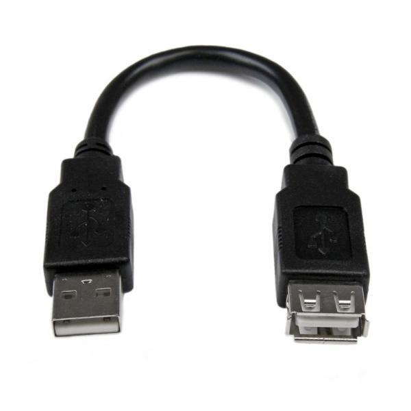 USB 2.0対応 延長コード(A-A)。USB A オスコネクタとUSB A メスコネクタが各1本付いており、ノートパソコンのUSBポートなど、ポート同士の距離が近すぎる場合に便利なソリューションです。デスクトップ/ノートパソコンに接続す...