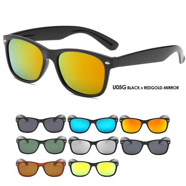 【ＳＰＥＣ】<br>□商品名：偏光ウェリントンサングラス（ミラーサングラス）<br>□型番：U05<br>□フレームカラー：ブラック・ブラウン・クリア・マットブラック<br>□レンズカラー：ス...