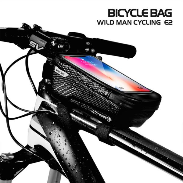 特徴サイズ：180×105×83mm重量：約125g防水：生活防水仕様材質：PU＋EVA容量：約１L【検索用キーワード】自転車バッグ 自転車 トップチューブバッグ 自転車 フレームバッグ スマホ ホルダー 防水 防圧 日除け 大容量 多機能...