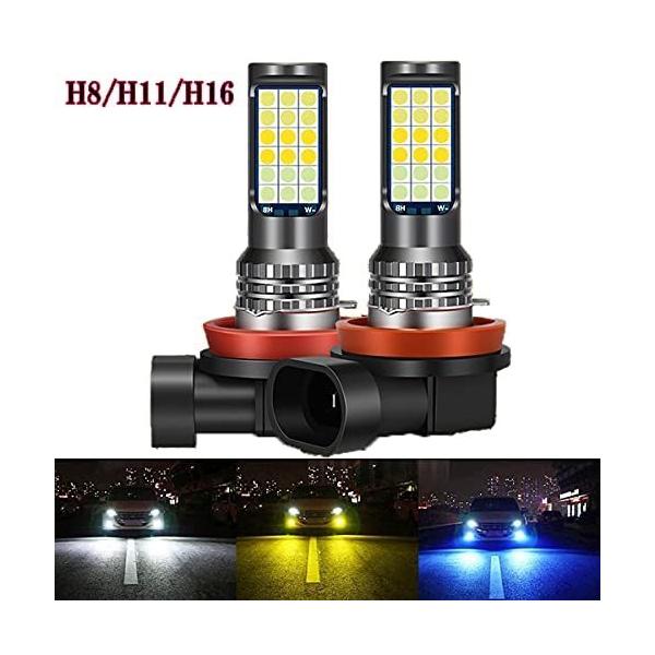 ●セット内容電圧：12V-24V対応規格：H8 H11-H16個数：2個ルーメン：7600LM(片側3800LM)●発光色ホワイト発光：6000Kイエロー発光：3000Kブルー発光：10000ｋ※初点灯は、ホワイト発光になります。※エンジン...
