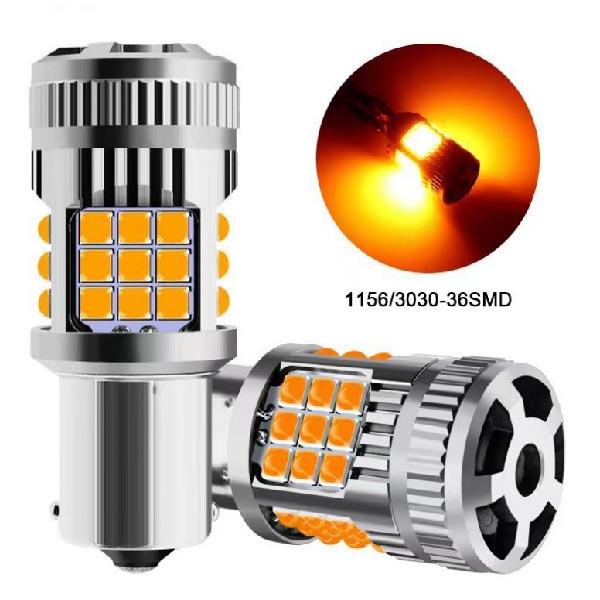 爆光 ハイフラ防止抵抗内蔵ウインカー S25 150°シングル ・ハイフラ防止機能内蔵・純正バルブと交換するだけの簡単取り付け ・超高発光効率のSMD3030 LED素子36連搭載・9連、周り（4面）合計36個の全方位発光●セット内容 電圧...