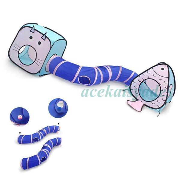 【発売日：2024年07月16日】■品名：猫トンネル■素材：ポリエステル■カラー：全1色■サイズ：写真参考キーワード ：ねこトンネル 猫ハウス キャットトンネル 折りたたみ 簡単収納　組み立て簡単 洗える 運動不足対策 ピンク　猫用おもちゃ...