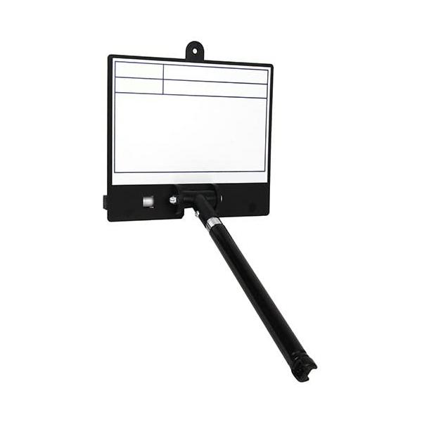 ●通常のホワイトボードに比べて、撮影時に反射しにくい低反射タイプ。●スチール製なので高耐久で、マグネット取り付けも可能。※付属品：筆記具1本[仕様]ボードサイズ：W150×H135mm表示面サイズ：W140×H100mm伸縮シャフト：200...