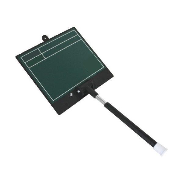 ●撮影時に反射しにくい低反射タイプ。●スチール製なので高耐久で、マグネット取り付けも可能。※付属品：筆記具1本[仕様]ボードサイズ：W180×H170mm表示面サイズ：W170×H130mm伸縮シャフト：200-550mm重量：220g