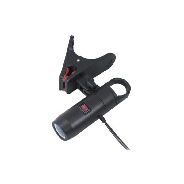 ●ソケット部分が360°回転可能●引っ掛けて使うカラビナ型フック付き●可動部には垂れ下がり防止のギア機構付き[仕様]定格電圧：AC100V口金：E26周波数：50/60Hz接続コード：5M高さ（約）：130mm横幅（約）：250mm奥行（約...