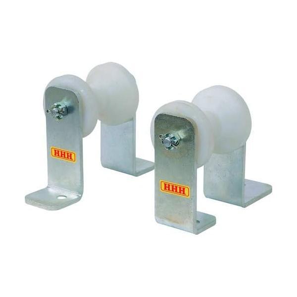 ●ECW-100/ECW200をパイプに取り付けて走行させることができます。[仕様]適合単管サイズ：42.7〜48.6定格荷重：250kg（1setあたり）自重：1.4kg