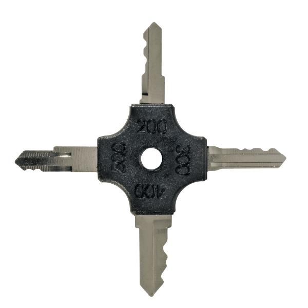 4タイプのカギに対応した配電盤、分電盤用の合鍵●配電盤、分電盤用の合鍵●4タイプのカギに対応・No.500 タキゲン・No.400 タキゲン・No.300 タキゲン・200番●本体に鍵番号の刻印入り■ 仕様・本体サイズ・質量：80mm×80...