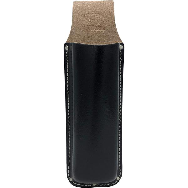 [仕様]革表面:マットブラック仕上げカシメ補強SIZE:H290×W90