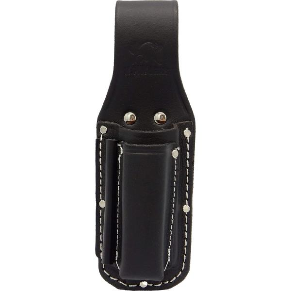 [仕様]革表面:マットブラック仕上げカシメ補強SIZE:H210×W70