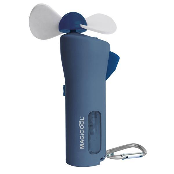 「クイッククール」は水分が蒸発する際に、周辺の熱を吸収する「気化熱」の仕組みを利用した冷却ミストクーラーです。 ファンから送られた風がミストの気化を促進し、肌表面の温度を急速に冷却する事が出来ます。[仕様]サイズ：125mm×52mm、ファ...