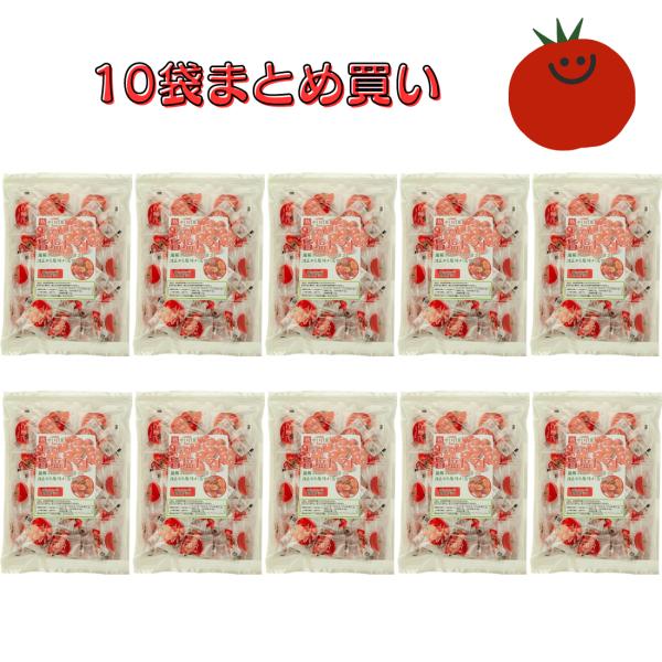 【１ケース（１０袋）まとめ買い応援セール】●凝縮されたトマトの甘さとほんのり塩味が美味しい。●リコピンを多く含むトマトをドライ加工しています。●食べやすいサイズです。[仕様]賞味期限:製造日より1年350g袋× 10袋100gあたりの栄養成...