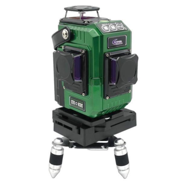 入隅・出墨・照射可能なフルライン新型ベースの採用にｙろい、際用レーザーの難点だった地墨の「クロス位置が動く」を解消ジンバルリチウム電池実測精度 ±1mm/7.5ｍ[仕様]レーザー：半導体レーザー 520nmレーザー出力：クラス2m精度：±1...