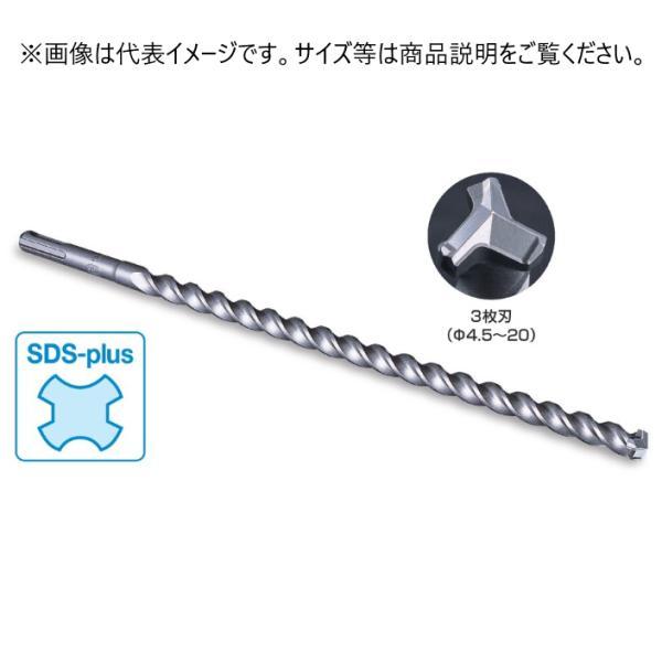 対鉄筋性能が向上。デッキプレートを貫通。真円に近い穴あけを実現。位置決め性能向上。3枚刃(Φ21以下)3条ネジ形状。少ない外径磨耗。穿孔による衝撃が少なく、疲労が少ない。【用途】コンクリート、ブロック、モルタル、石材、デッキプレート + コ...