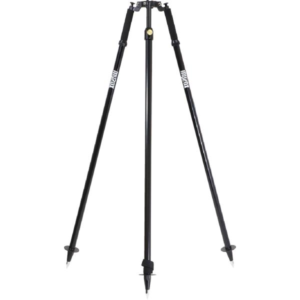 ・軽量ながら3本の脚で安定度を向上。・1脚(補助脚)はネジによる微調整が可能。■仕様： 全長：1,858mm 全縮：1,135mm 重量：2.8kg 対応ポール：21〜38mmΦ 材質：アルミニウム 付属品：専用ケース