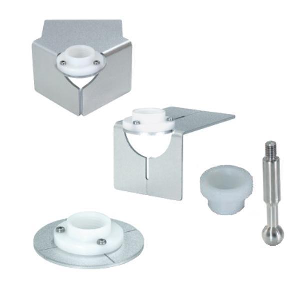 ●角・端面・斜面の計測を効率化●TSによる出来形管理、施工管理に最適●フレキシブルな球軸でプリズム気泡管合わせがカンタン●固定ネジ調整でピンポールの調節と自立が可能[仕様]セット内容（重量）：・角用（45g）・側天面用（31g）・面用（15...